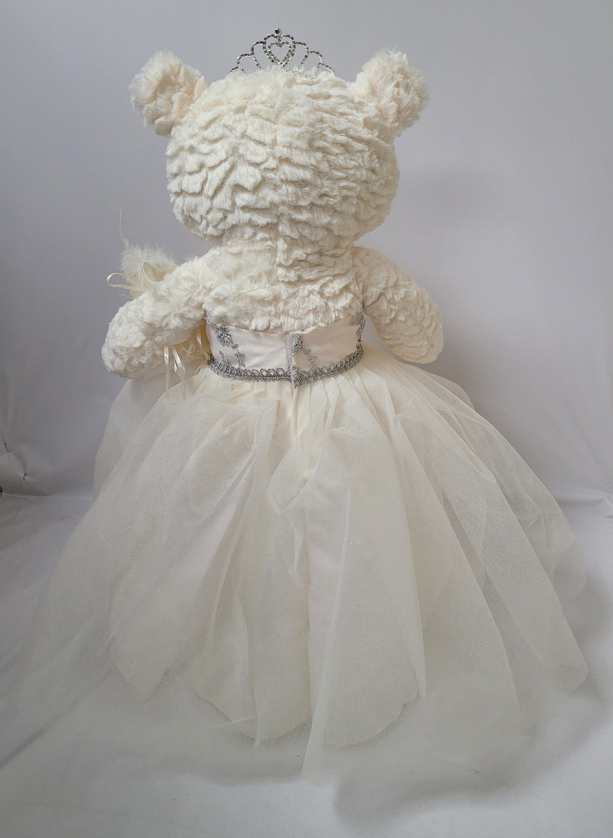 20" Quince White Bear With Embroidery "Mis 15 Anos" - B16631-2 Ivory ...
