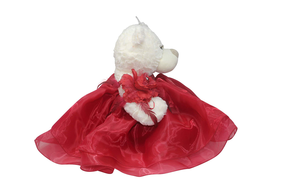 20" Sweet 16 White Bear With Embroidery "Sweet 16" - B16831A-7 Burgund ...