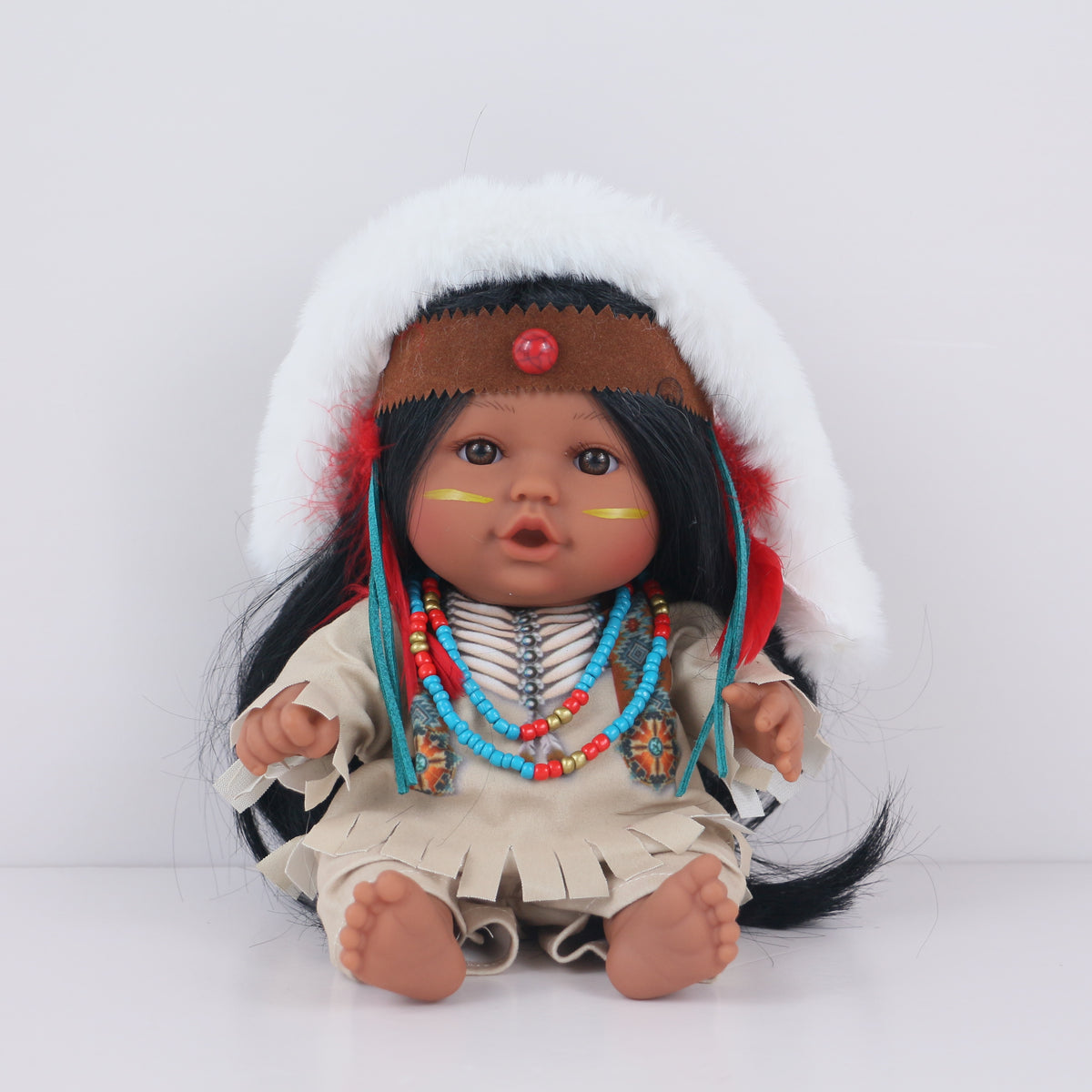 Wholesale 10 Vinyl Posable Native American Dolls Set Of 6 Asstd Dv