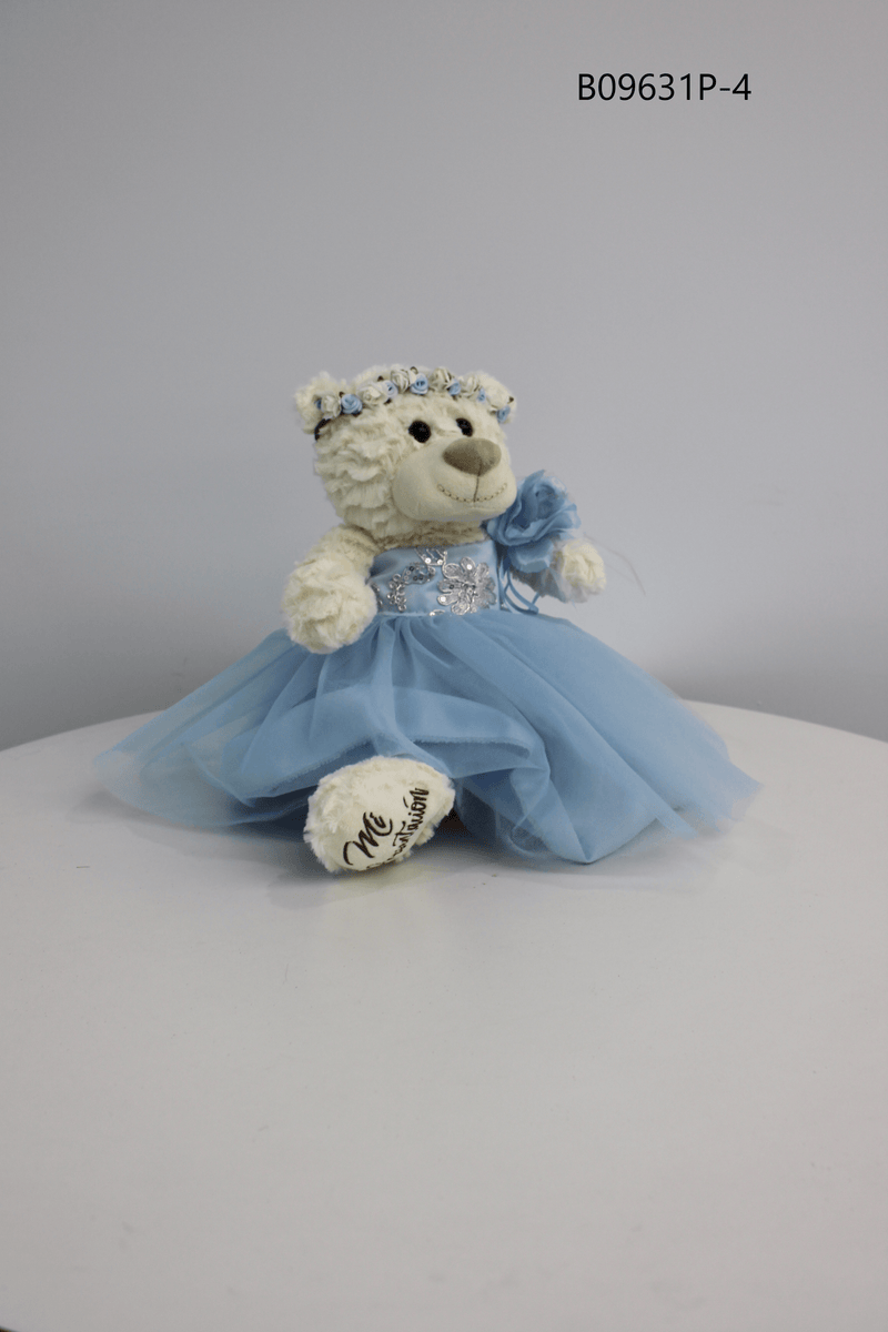 12" Quince Bear - B09631P-4 Light Blue – Kinnex Dolls