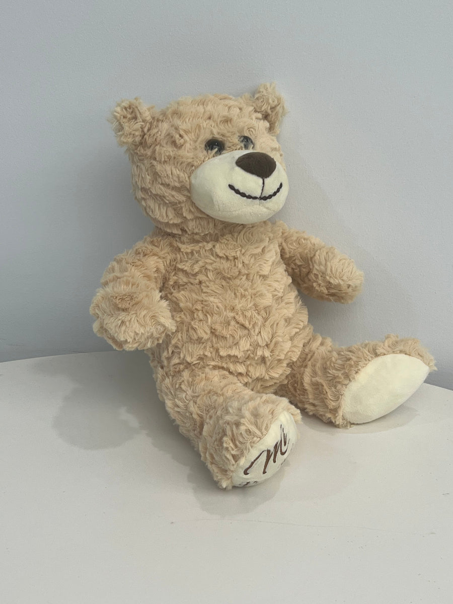 12" Light Brown Bear Body With Embroidery "Mi Presentacion" - B09832P ...