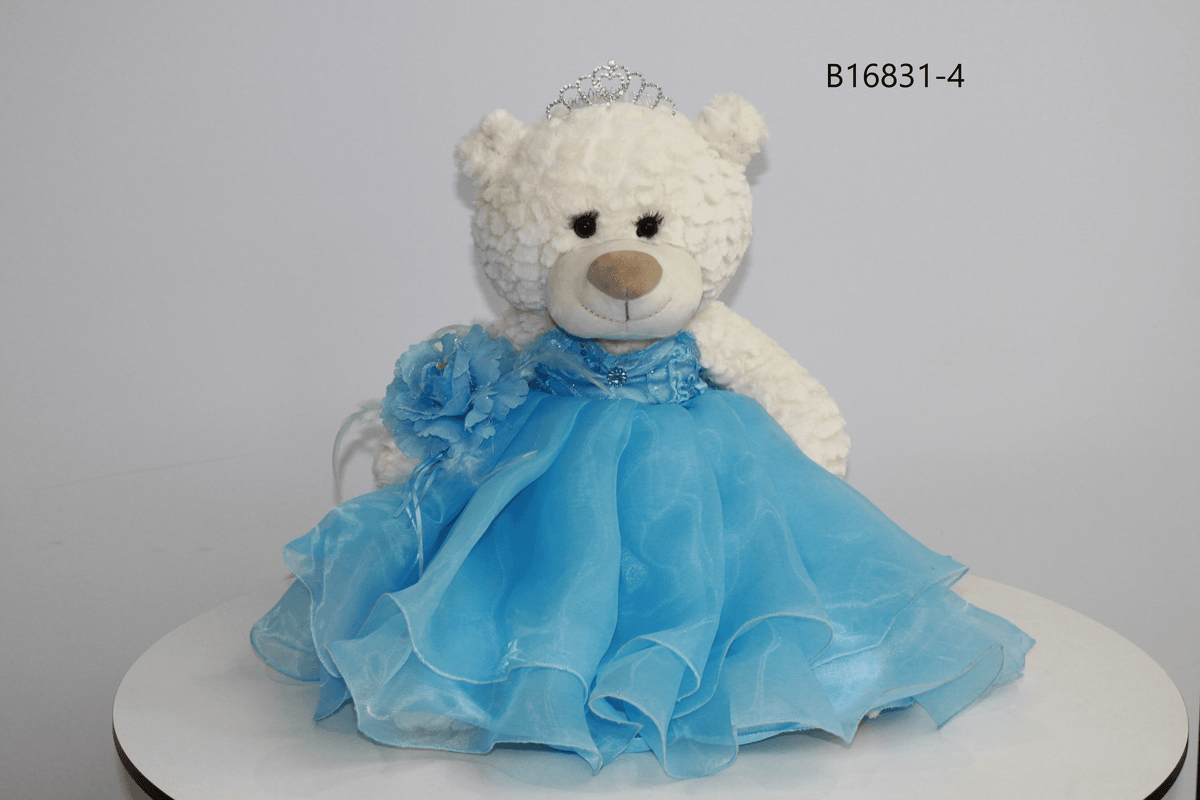 20" Quinc Bear - B16831-4 Light Blue – Kinnex Dolls